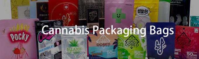 Weed Packaging Bags Custom Plastic Zipper Smell Proof Mylar Marijuana